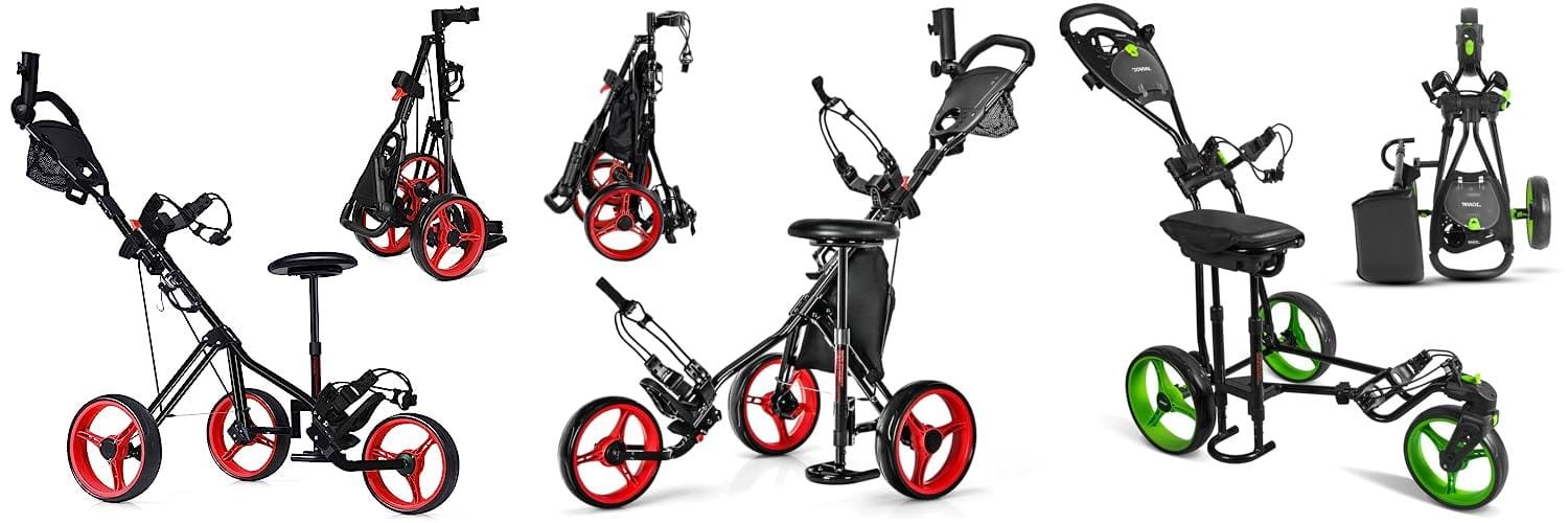 Top 5 Golf Push Carts With Seat: Reviews & Buyer's Guide